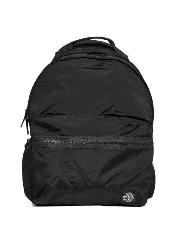 Stone Island Coated Nylon Metal Backpack - Black