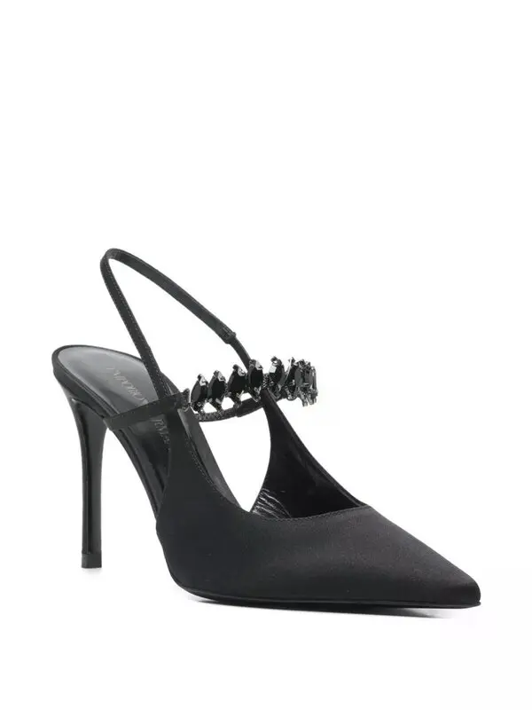 Emporio Armani Heeled Embellished Pumps