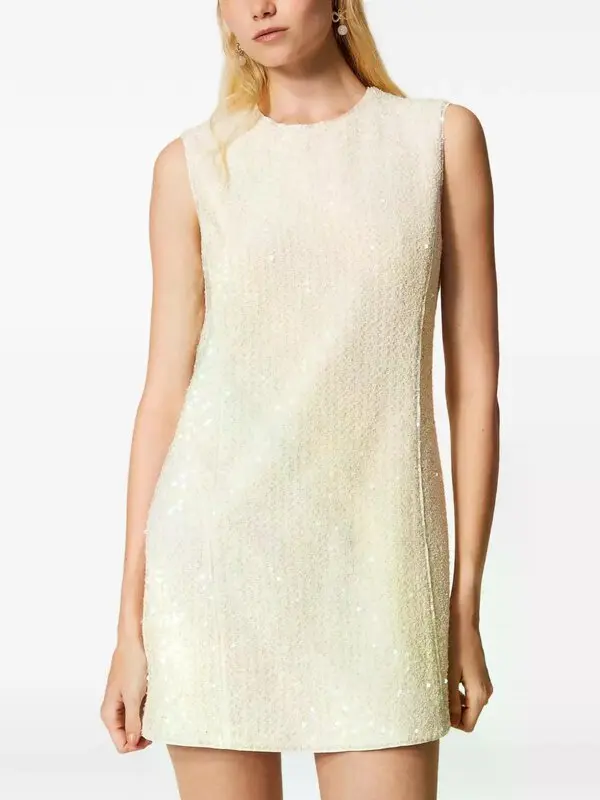 TWINSET Short Bouclé Dress With Sequins