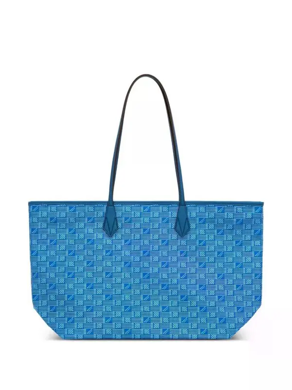 Moreau Patterned Zip Tote Bag - Blue
