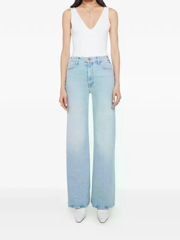 MOTHER Hustler Roller Sneak Jeans - Blue