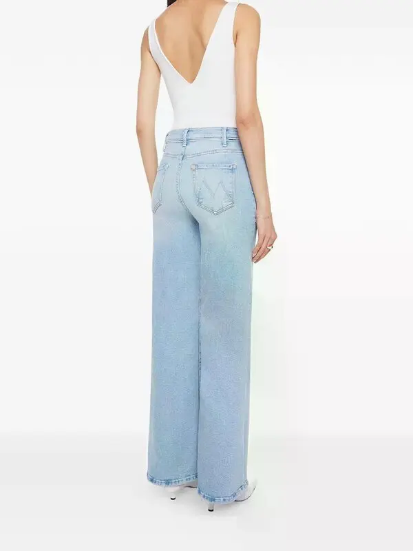 MOTHER Hustler Roller Sneak Jeans - Blue