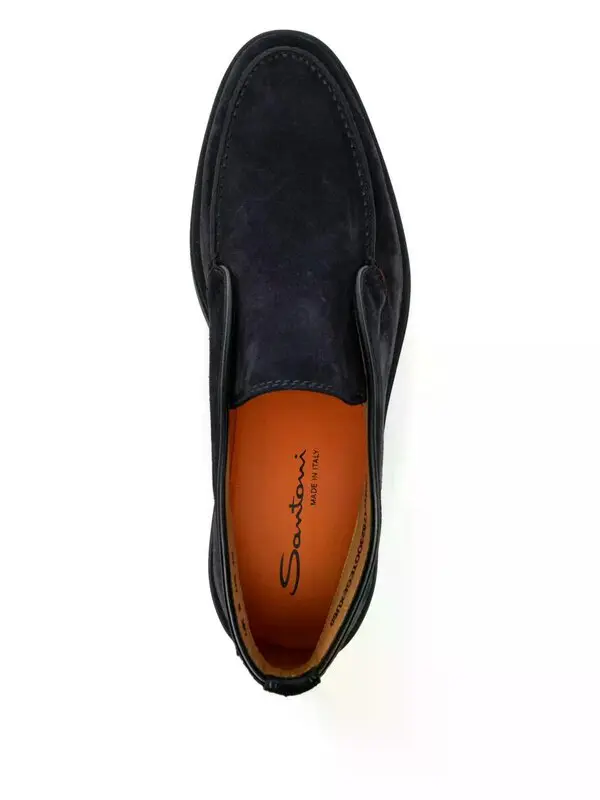 Santoni Suede Desert Boots - Blue
