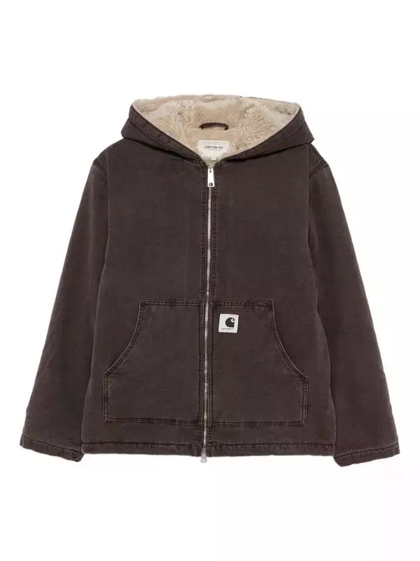 Carhartt Work In Progress Mitch Zipped Hooded Jacket - Brown