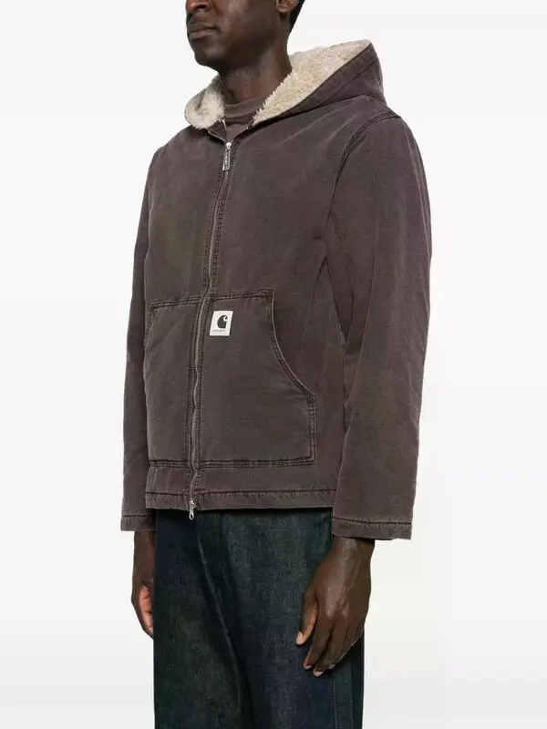 Carhartt Work In Progress Mitch Zipped Hooded Jacket - Brown