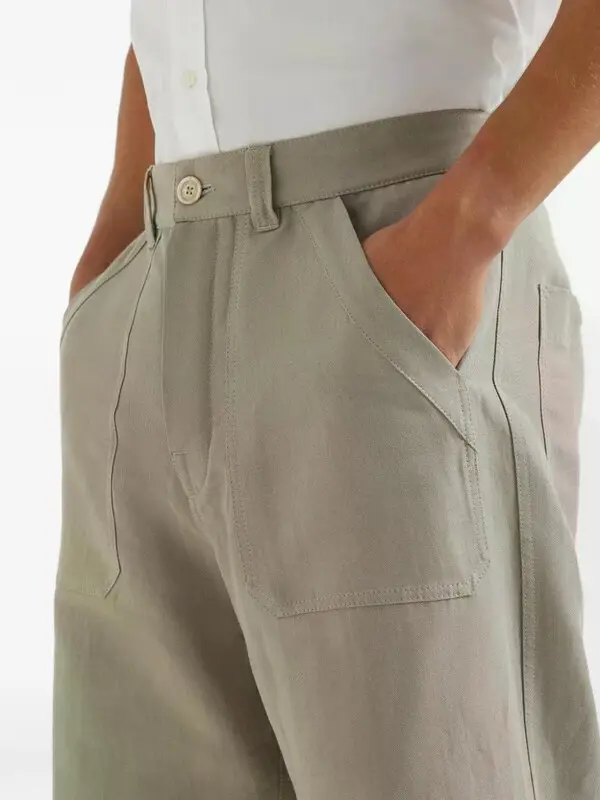 Brunello Cucinelli Patch-pockets Trousers - Green