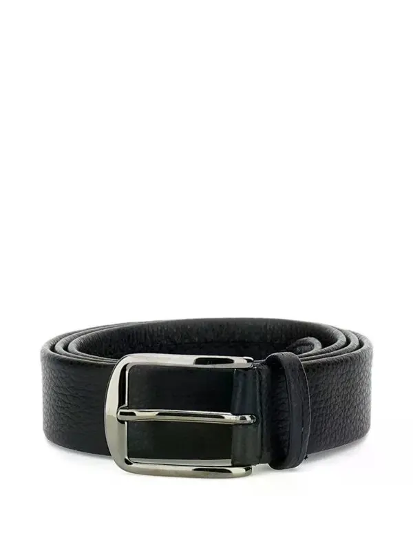 ALBERTO LUTI Square-buckle Belt - Black