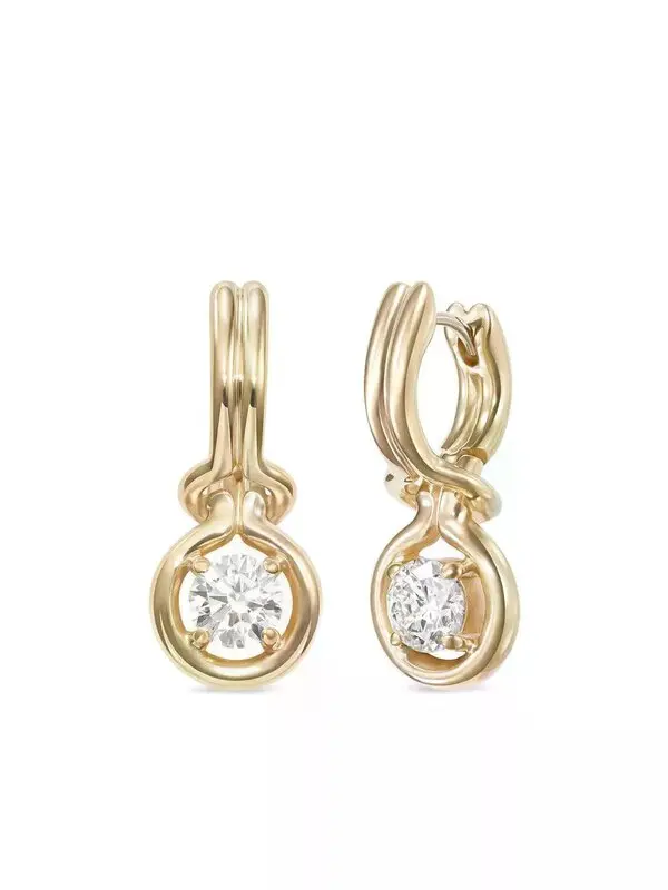 Melissa Kaye Diamond Rocky Earrings - Gold