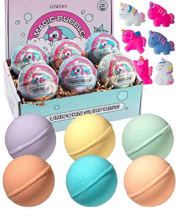 LOVERY 6-pc. Unicorn Squishy Super Bubble Bath Fizzies - No Color
