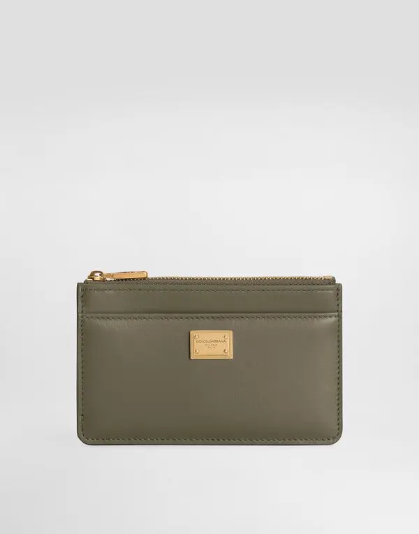 Dolce & Gabbana Plongé Calfskin Card Holder - Green