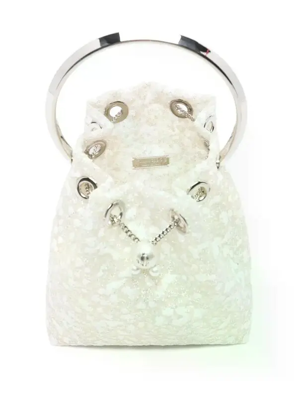 JIMMY CHOO Bon Bon Bucket Bag - Neutrals