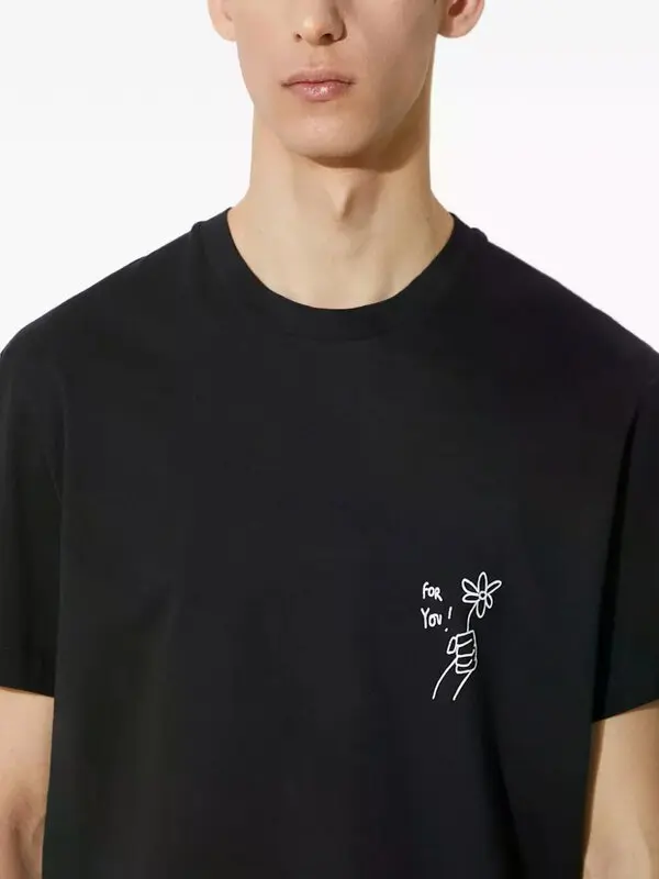 Neil Barrett Floral-print T-shirt