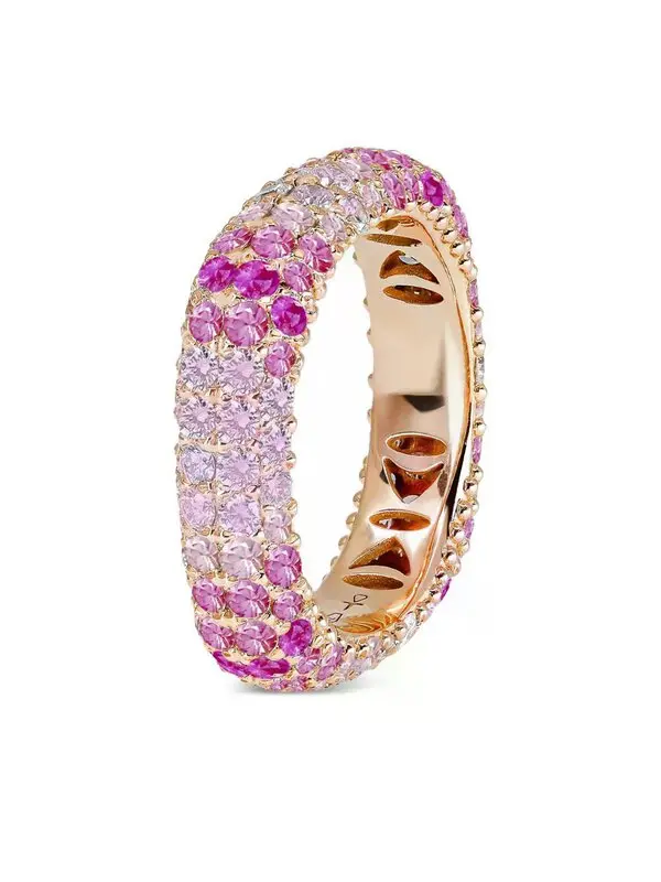 FULLORD Ghost Sapphire And Diamond Ring - Pink