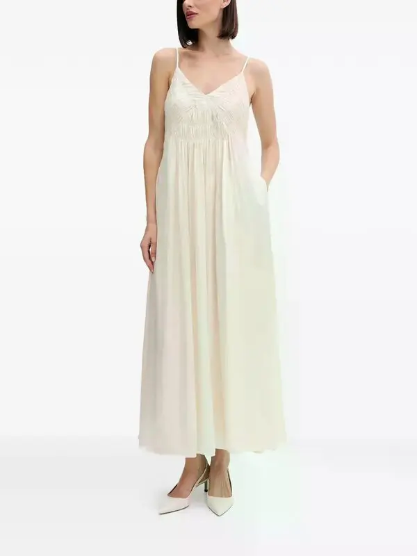 PEDRO DEL HIERRO V-neck Maxi Dress - Neutrals