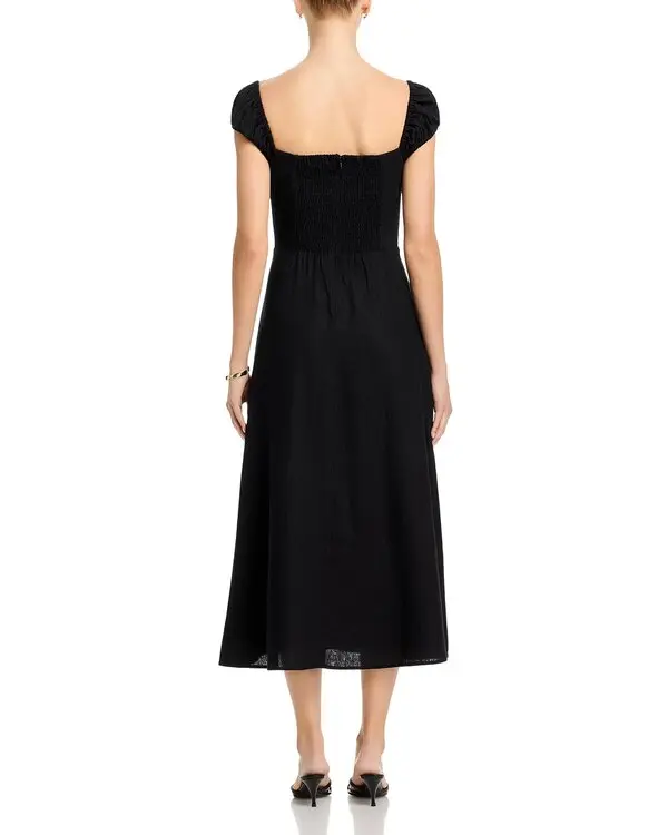 WAYF Carina Cap Sleeve Midi Dress