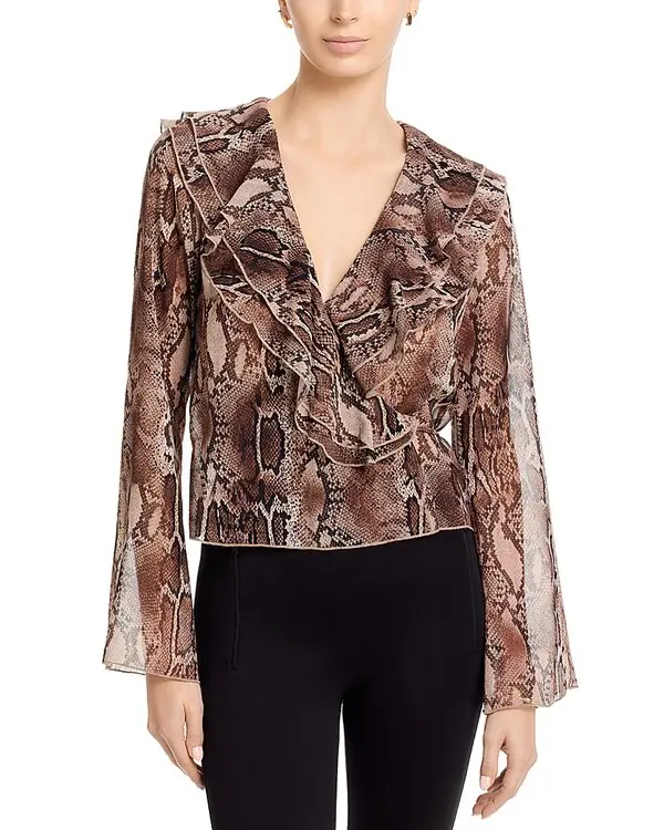 WAYF Sylvia Wrap Top