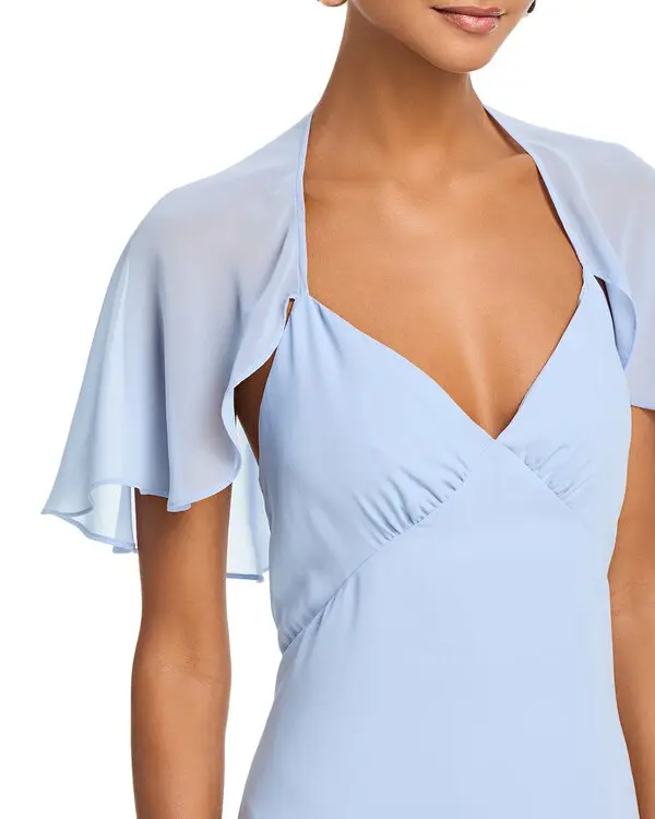 line and dot blue dress ADELYN DRESS BLUE