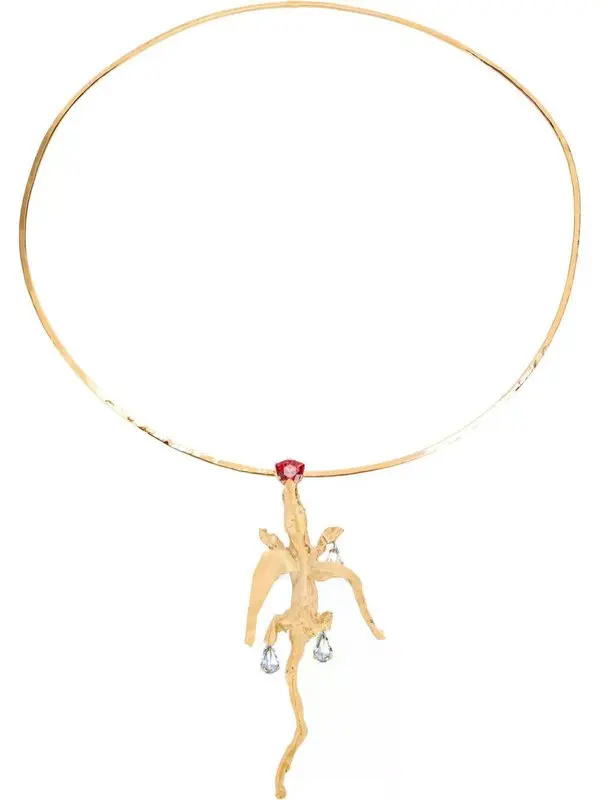 Valentino Garavani Lizard Pendant Necklace - Gold