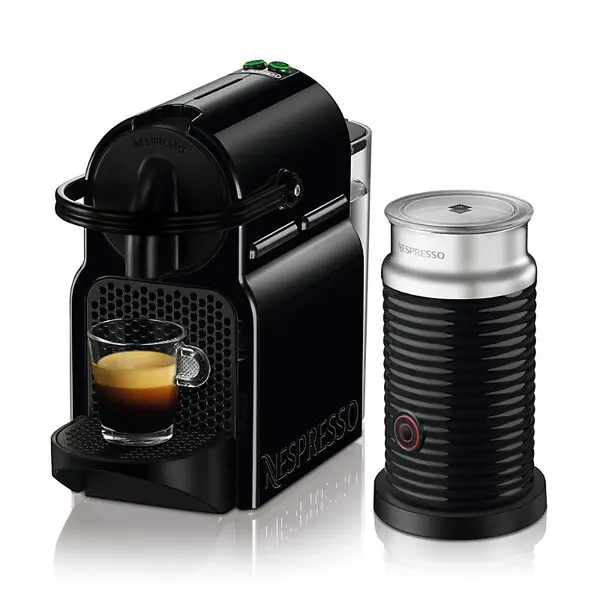 DE'LONGHI Nespresso Inissia Espresso Machine With Aeroccino Milk Frother - Black