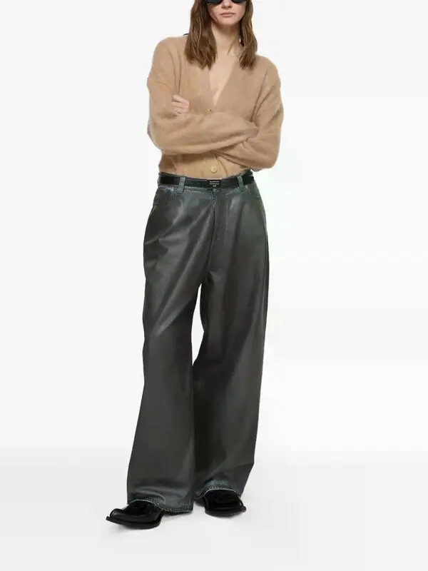 Acne Studios Logo-patch Wide-leg Trousers
