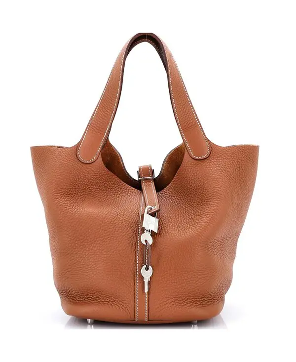 HERMES Mm Picotin Lock Bag Clemence