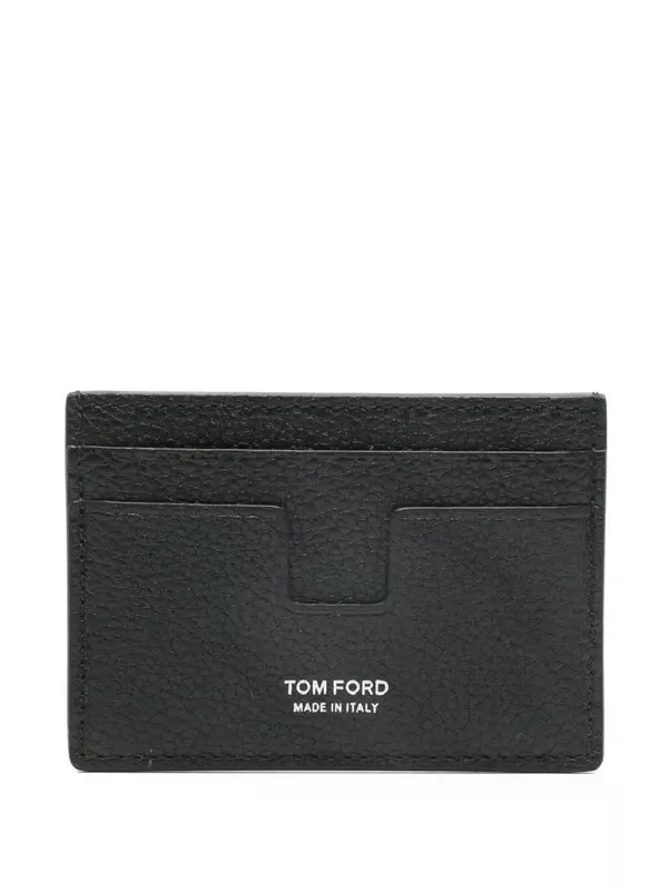 TOM FORD Leather Cardholder - Black