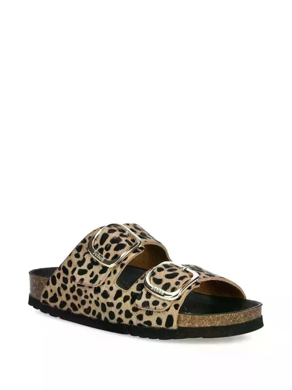 DR. SCHOLL'S SHOES Noelle Leopard-print Slides