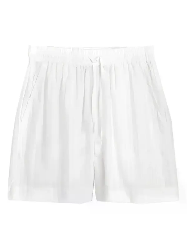 Gant Textured Drawstring Shorts - White