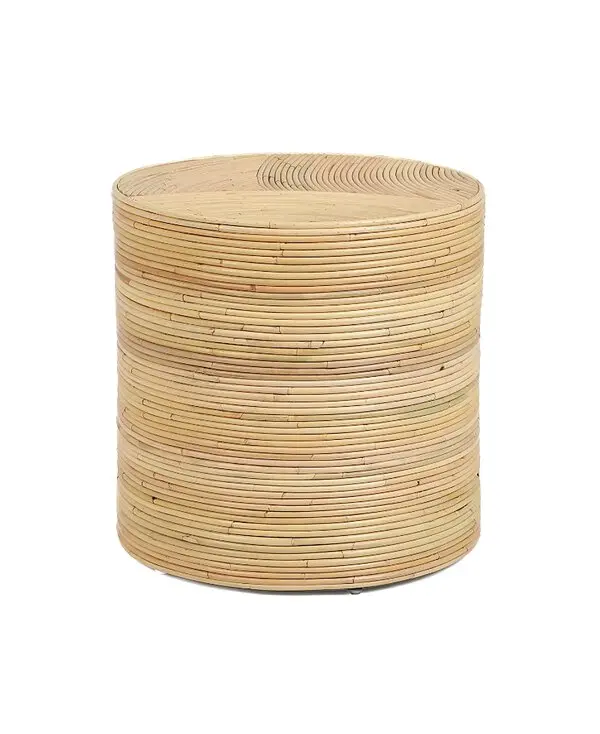 TOV FURNITURE Matea Rattan Cross Side Table - Natural