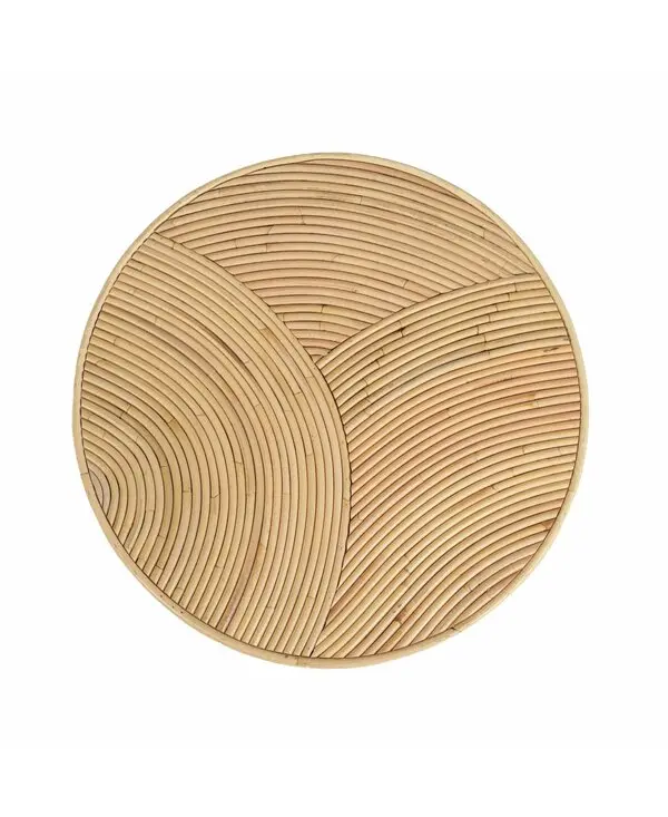 TOV FURNITURE Matea Rattan Cross Side Table