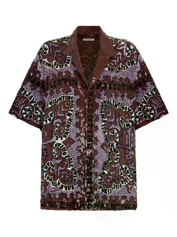 Valentino Garavani Buttoned Shirt - Brown