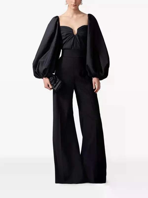 Carolina Herrera High-waisted Palazzo Trousers - Black