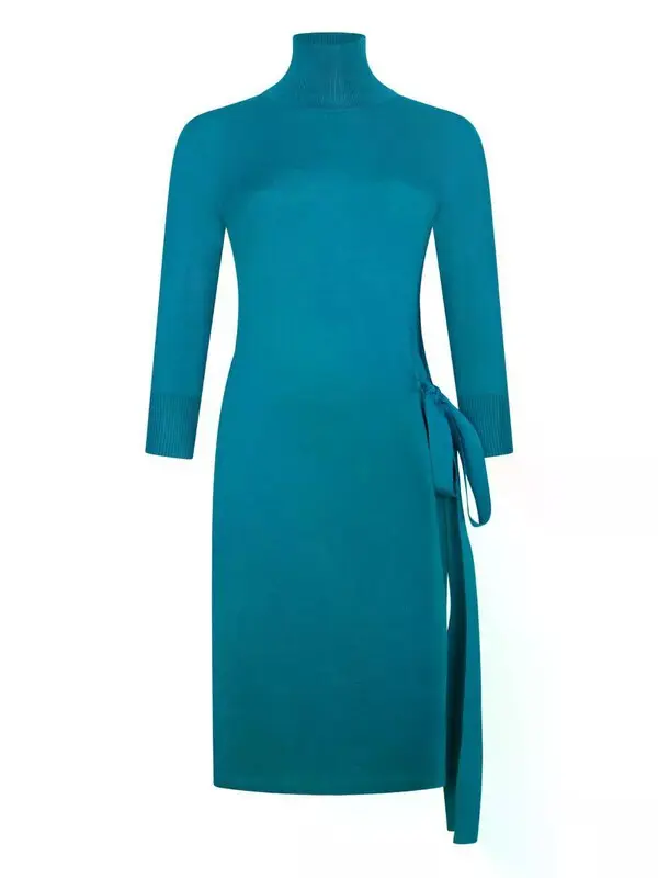 Malo Turtleneck Tie Dress