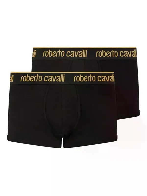 Roberto Cavalli Logo Boxers - Black
