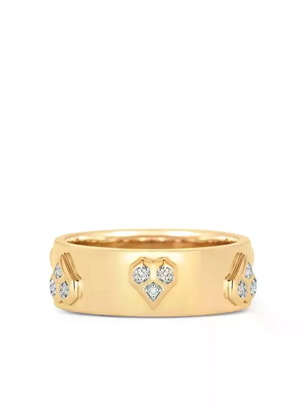 Sara Weinstock Honey Comb Diamond Ring - Gold