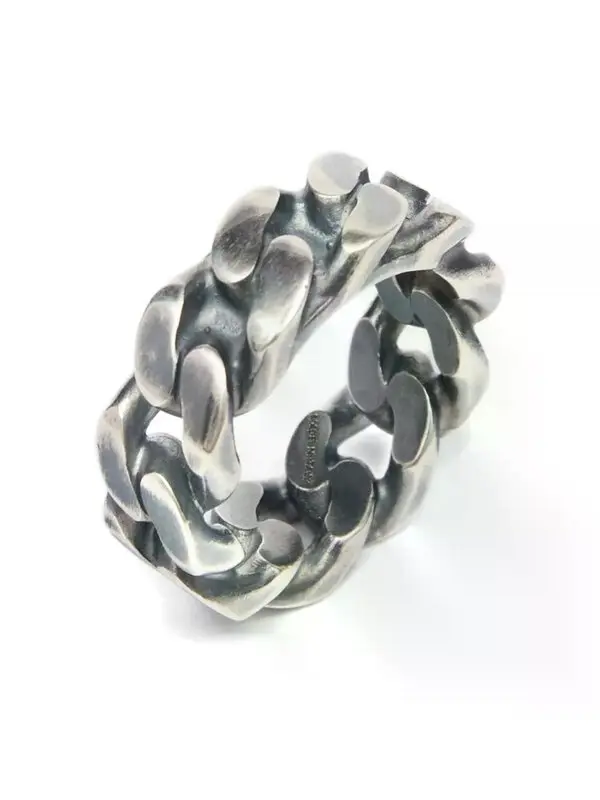 MAISON MARGIELA Curb-chain Ring - Silver