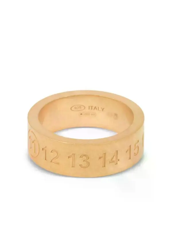 MAISON MARGIELA Number-reference Band Ring - Gold
