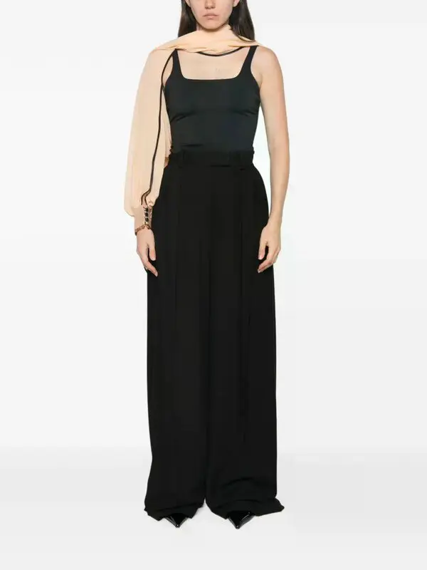 MAESTRI Bell-sleeve Pleated Dress
