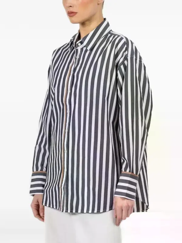 Xirena Gillian Striped Shirt - Black