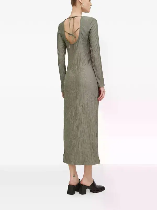 samsoe samsoe green dress Samsoe Samsoe | Sasunna Satin Dress | Sage Green main image 0