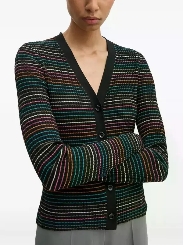 Paul Smith Striped Buttoned Cardigan