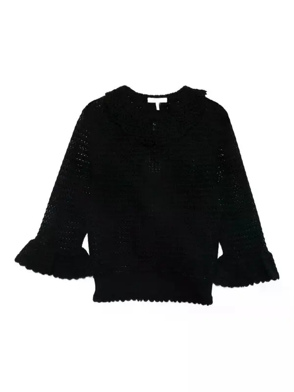 Chloé Crochet Knit Top