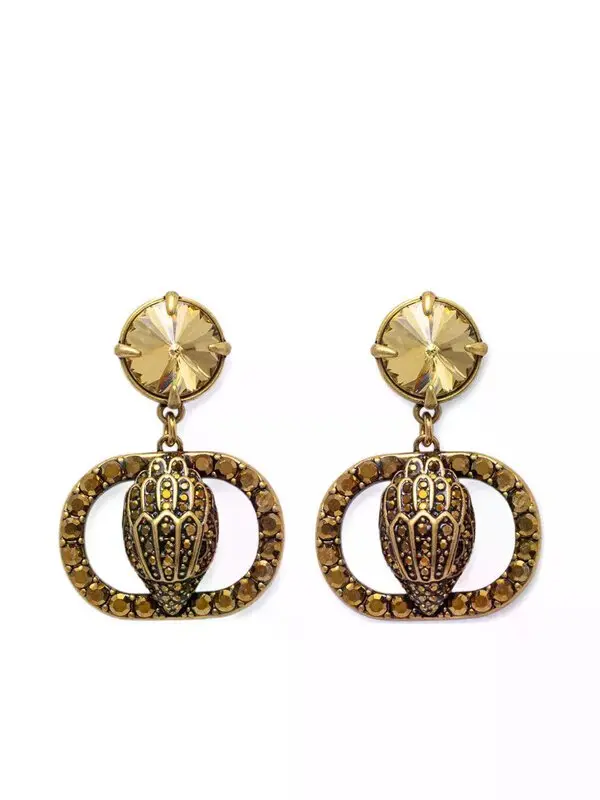Kurt Geiger Chelsea Eagle-head Drop Earrings - Gold