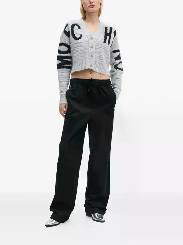 Moschino Logo-lettering Cropped Cardigan