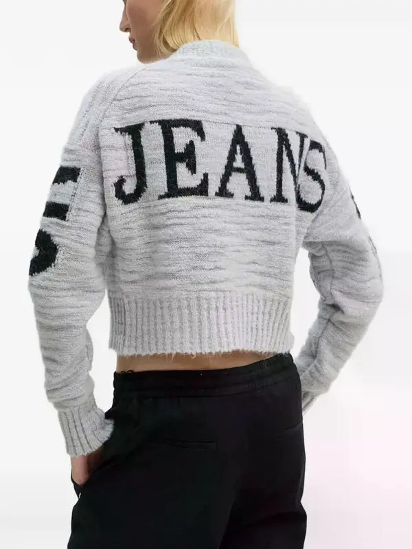 Moschino Logo-lettering Cropped Cardigan