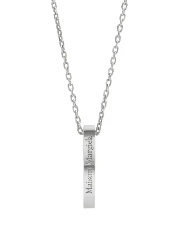 MAISON MARGIELA Logo Ring Necklace - Silver