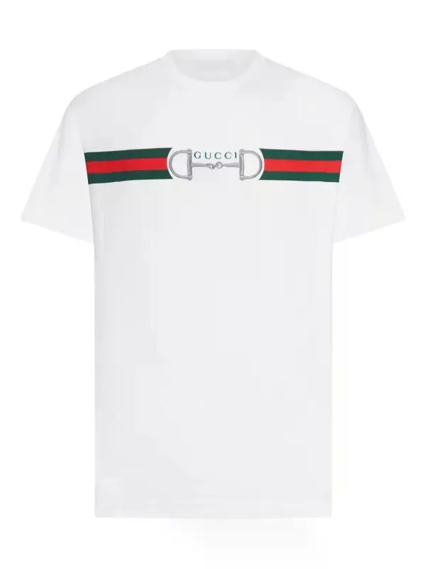 グッチ　GUCCI　やや大きめ　ロゴTシャツ　白メンズ　М Gucci Men's Embroidered Logo T-Shirt in White/Mix Gucci