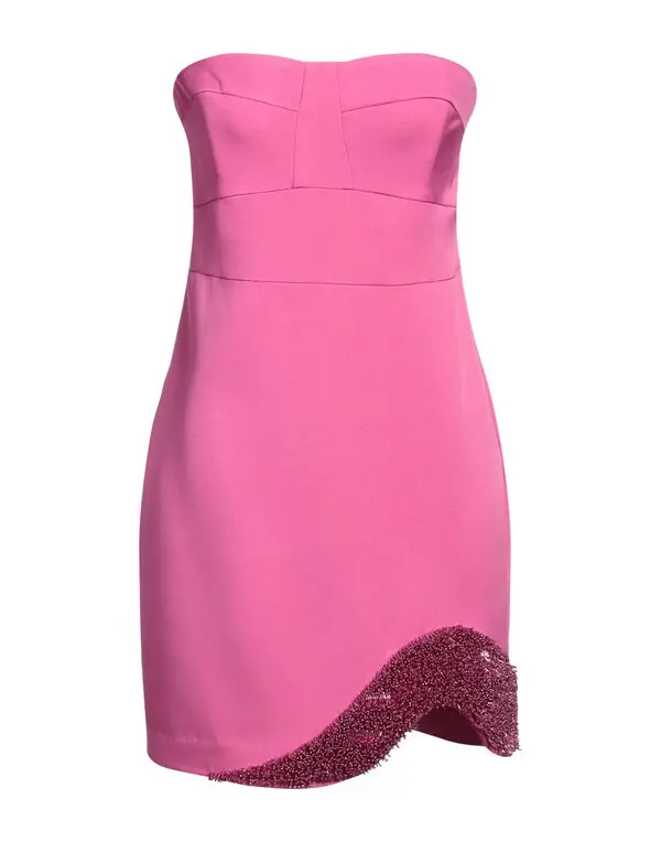 Patrizia Pepe Mini Bodycon Dress - Magenta - 40% Off | Editorialist