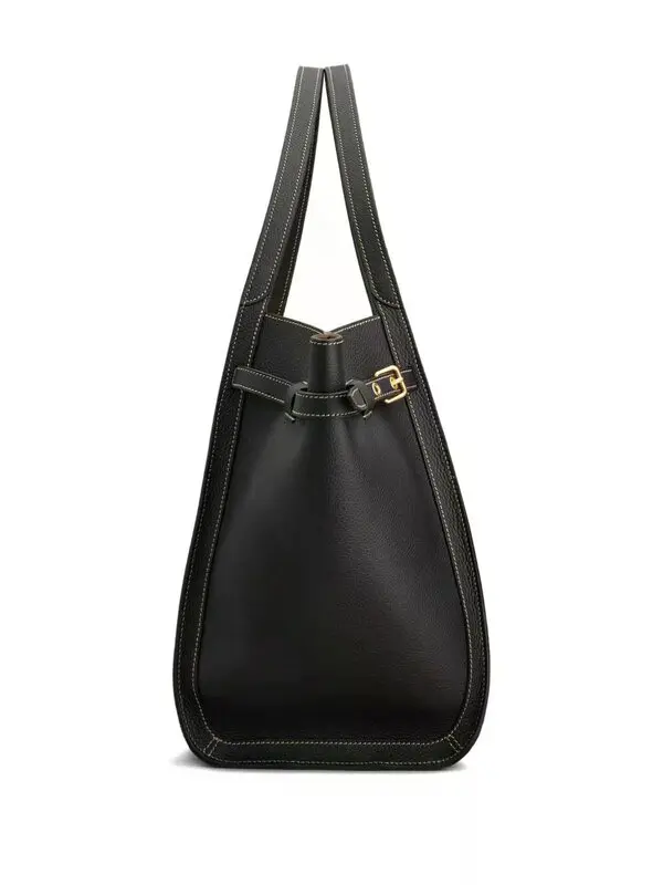 TOD'S Buckle Tote Bag - Black