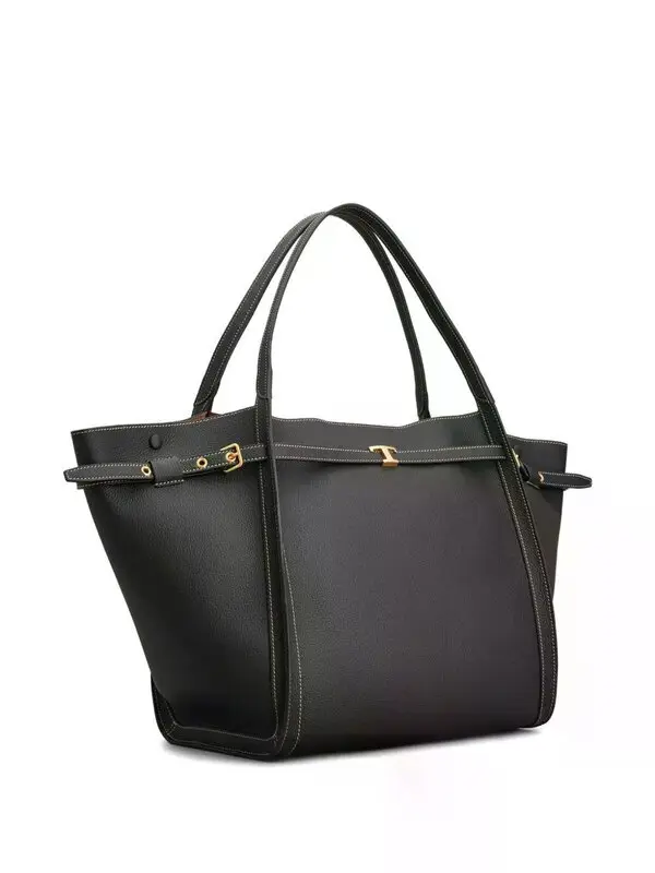 TOD'S Buckle Tote Bag - Black